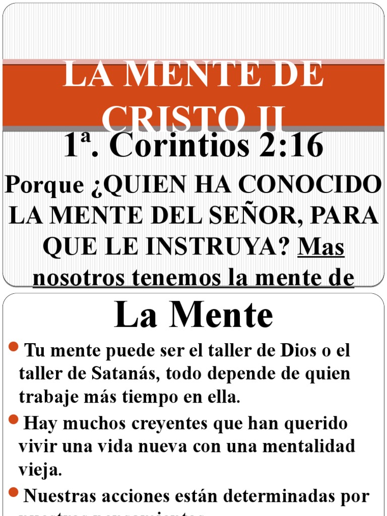 La Mente de Cristo Ii | PDF | Cristo (título) | Mente