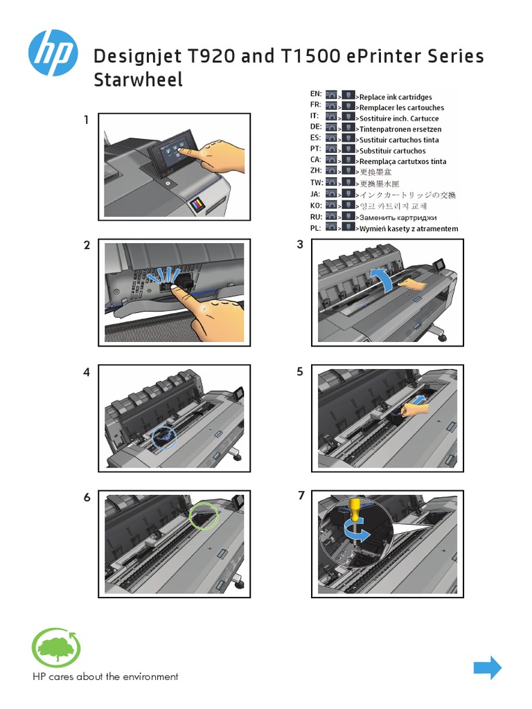 Designjet T920 and T1500 Eprinter Series Starwheel: HP Cares About The ...
