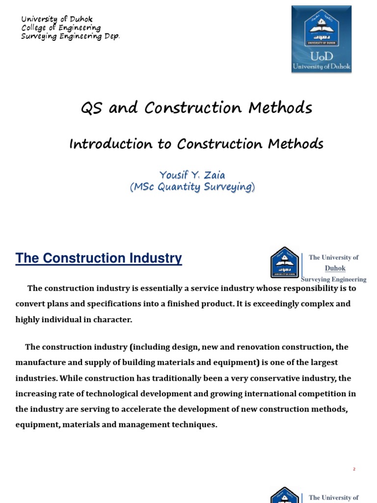 Construction Methods (1) 1 | PDF | Concrete | Soil