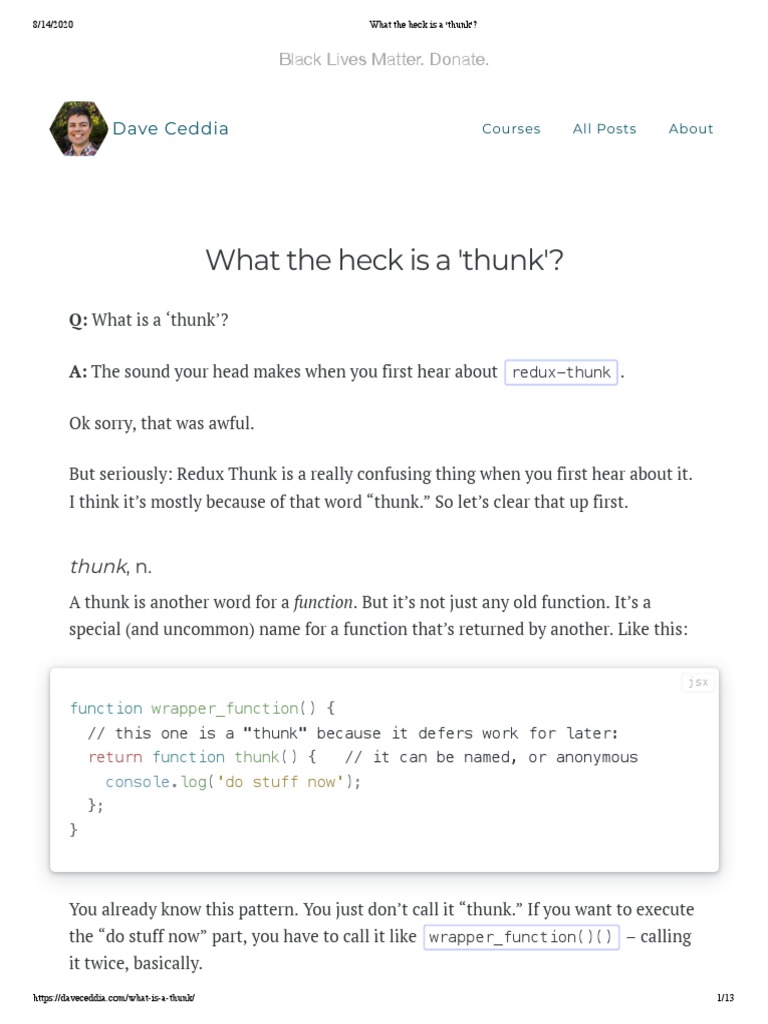 What The Heck Is A 'Thunk' | PDF | Computer Programming | Software ...