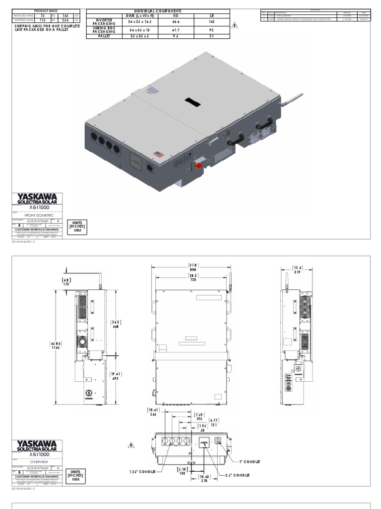 Docr-070640 Customer Interface Drawing Xgi-1000 Rev B | PDF ...