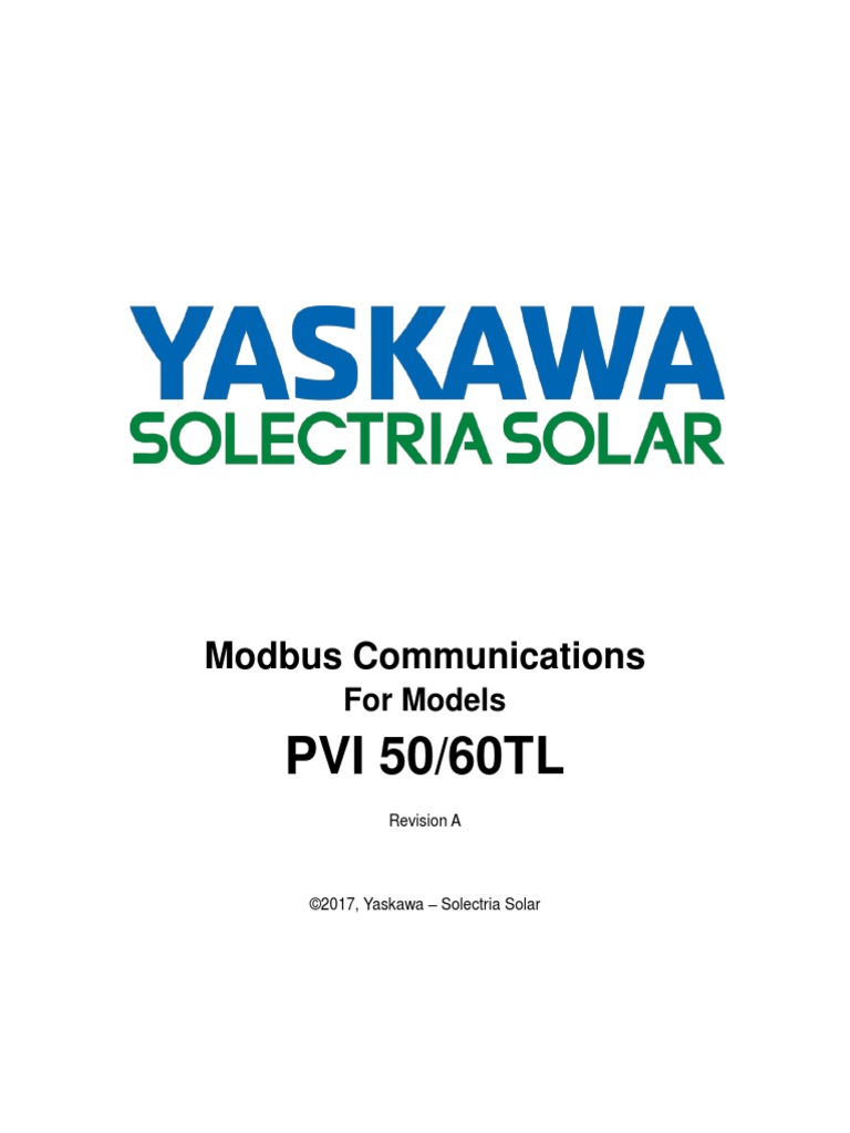 Docr-070810-A Modbus Map For Pvi 50-60tl Inverters PDF | PDF | Power ...