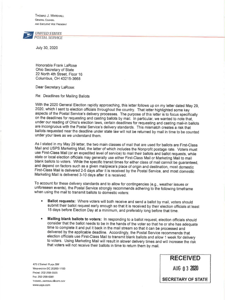 USPS Letter | PDF