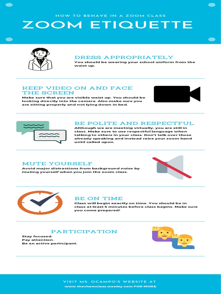 Zoom Class Etiquette Guide | PDF