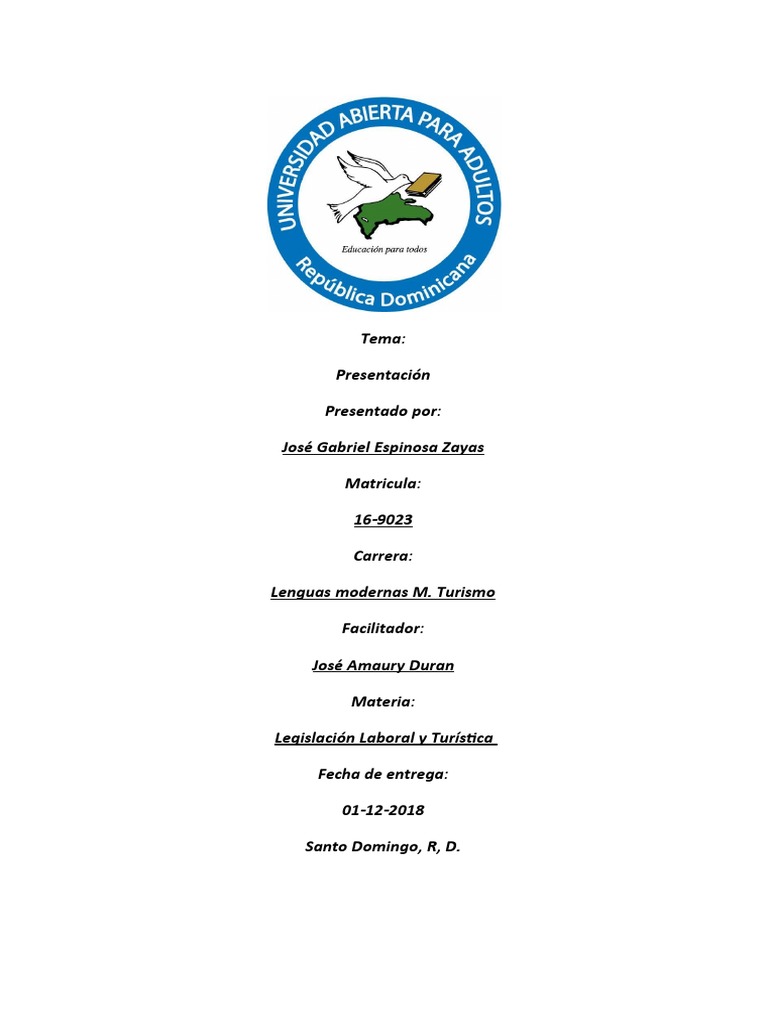 Geografia Turistica de La Republica Dominicana Tarea 5 | PDF ...