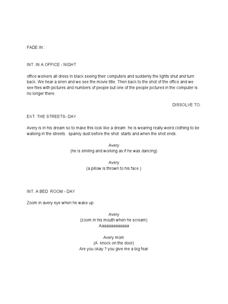 Screenplay PDF | PDF