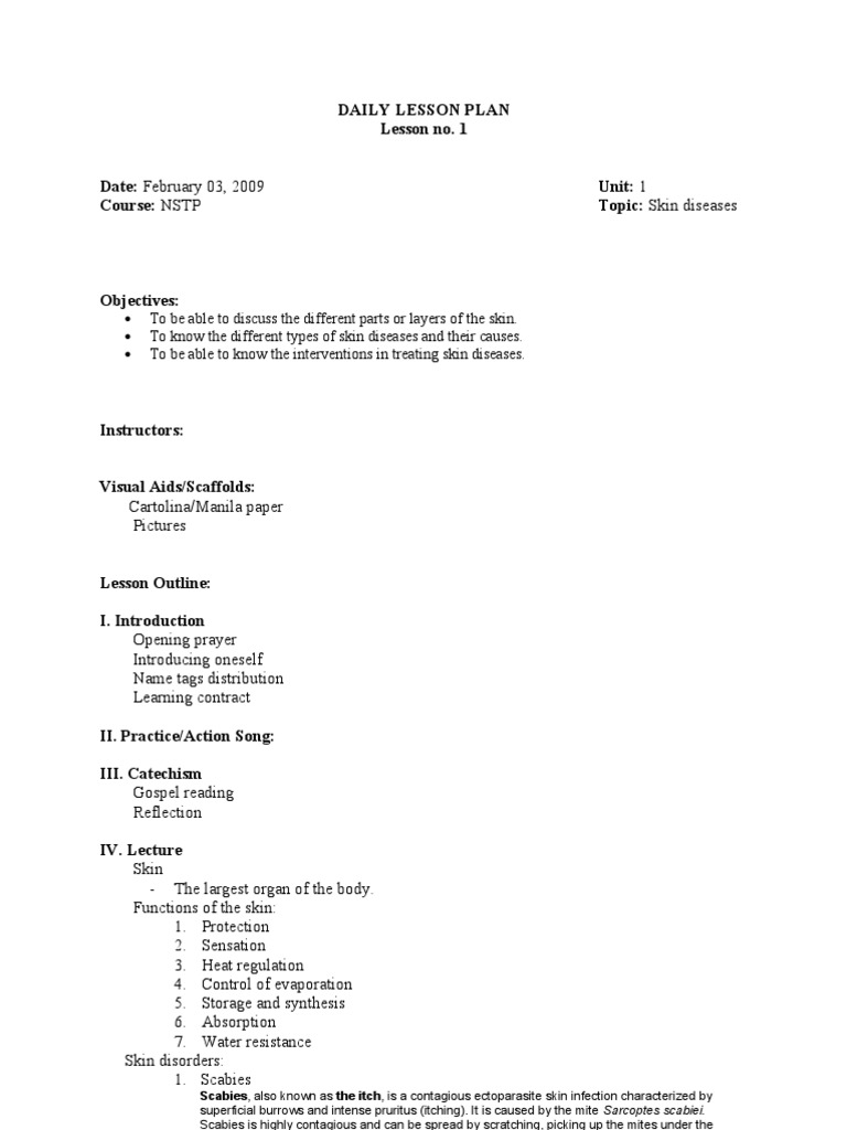 Daily Lesson Plan - NSTP1 | PDF | Immunology | Epidemiology
