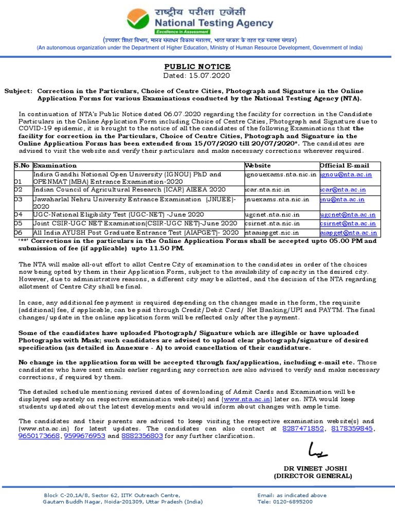 Notice 20200716081822 | PDF | Debit Card | Business