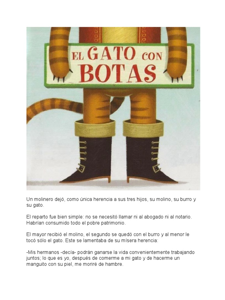 El Gato Con Botas | PDF | Gatos