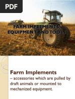 AGRI 7 LESSON 1 Farm Tools and Equipment | PDF | Plough | Tillage