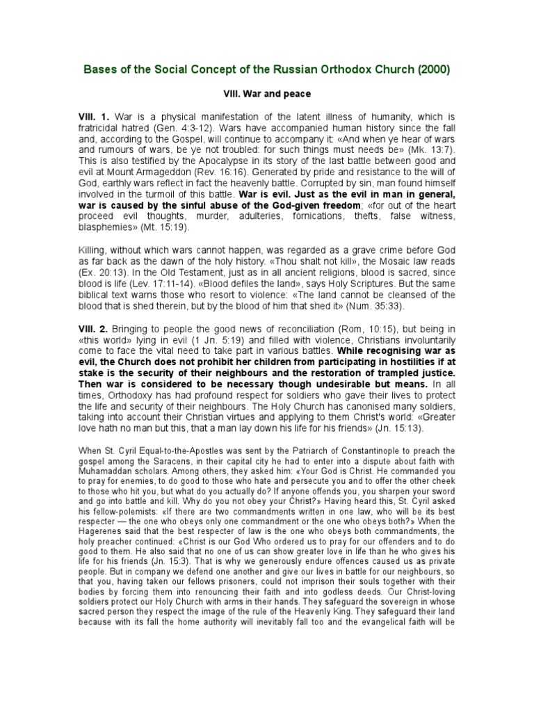 Basis Social Concept | PDF | Eastern Orthodox Church | New Covenant