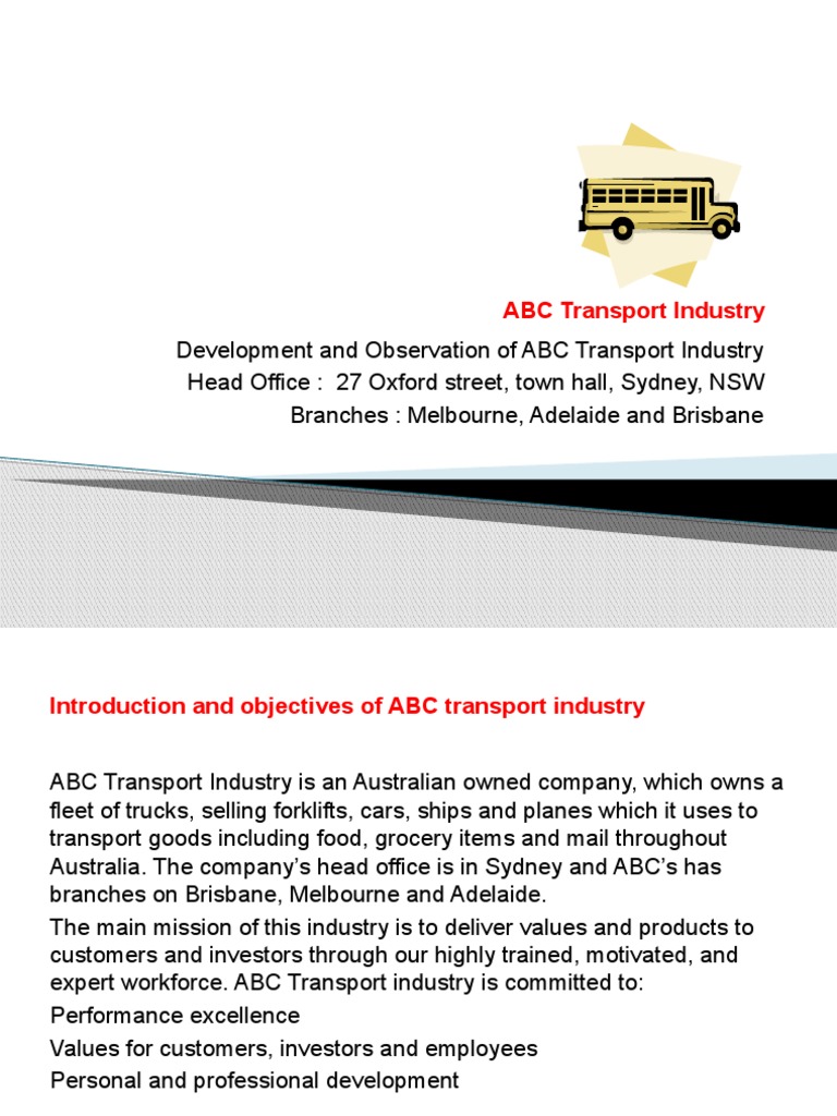 ABC Transportation Industry BSBHRM501 | PDF | Human Resource Management ...
