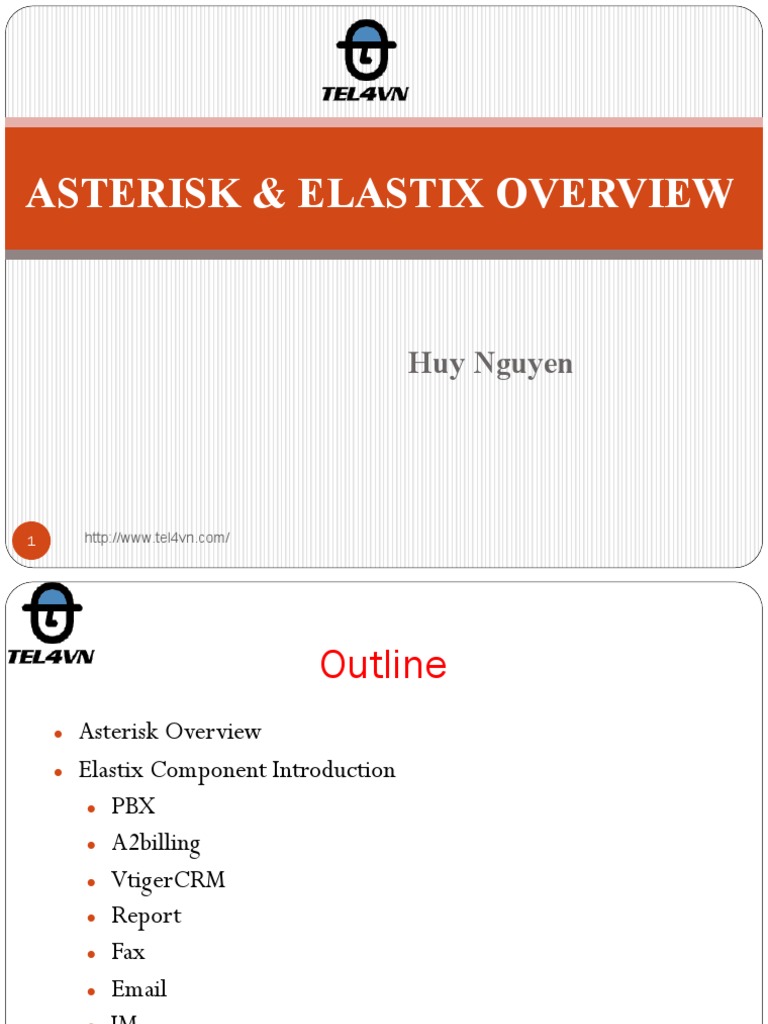 Asterisk & Elastix Overview: Huy Nguyen | PDF | Voice Over Ip | Session Initiation Protocol