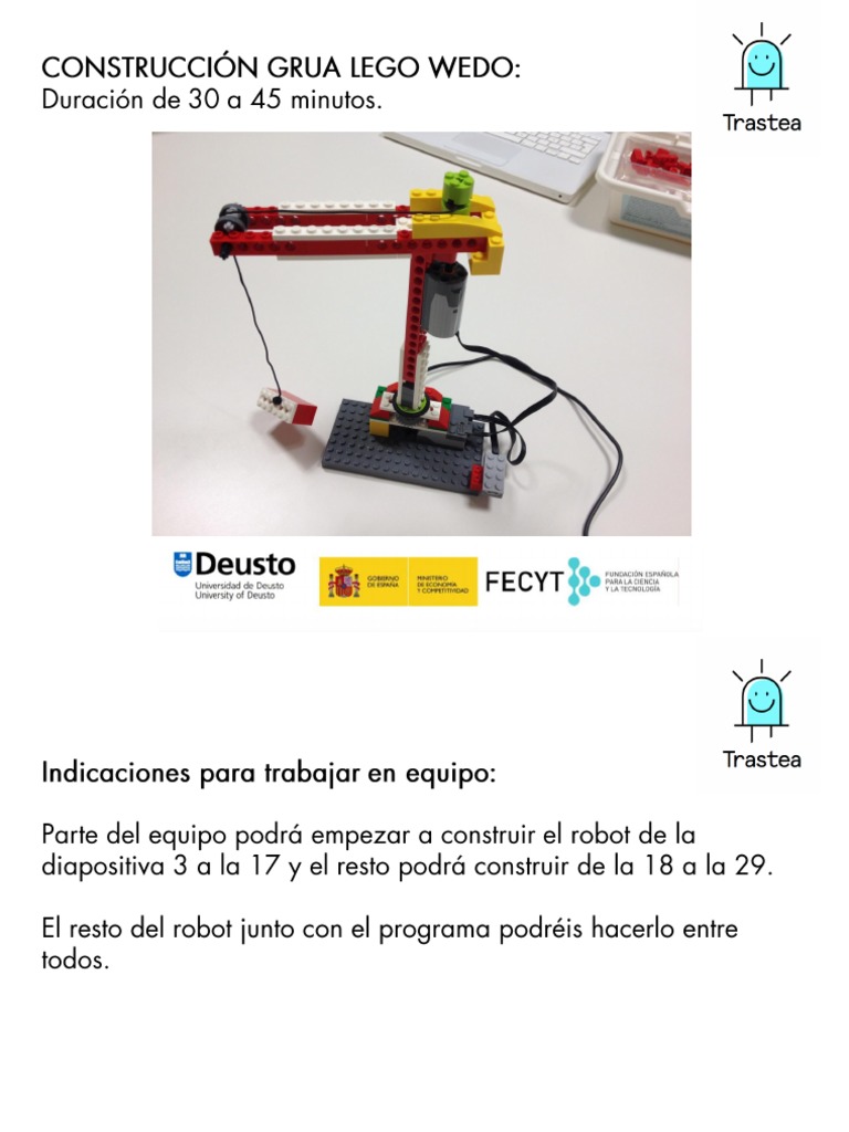 Construccion Grua Lego Wedo PDF | PDF
