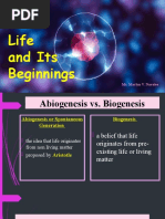 Theory of Biogenesis | PDF