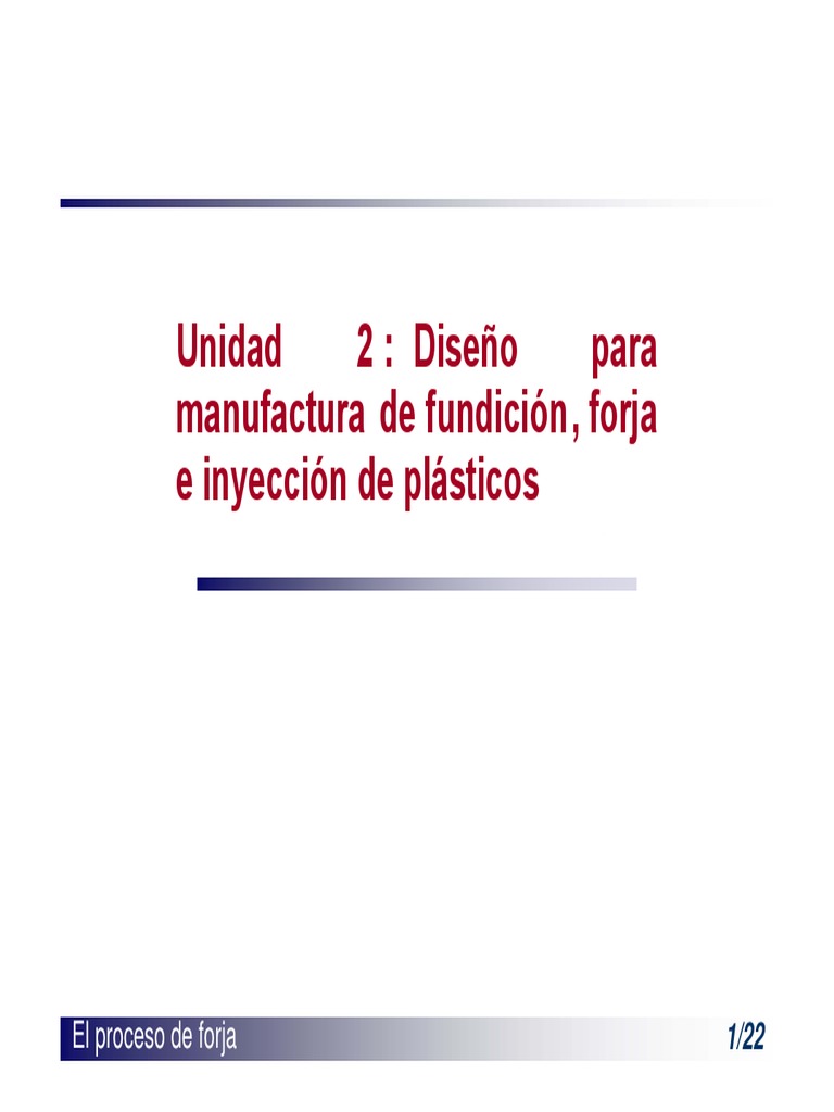 Procesos de fabricación de piezas metálicas mediante forja y sus ...