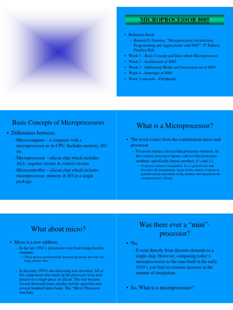 Basic Concepts of Microprocessors PDF | PDF | Central Processing Unit ...