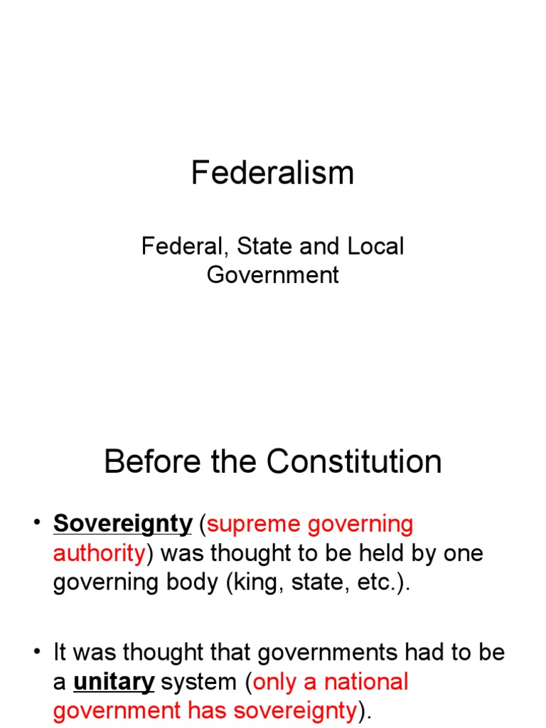 Understanding Federalism: A Comprehensive Overview of the Division of ...