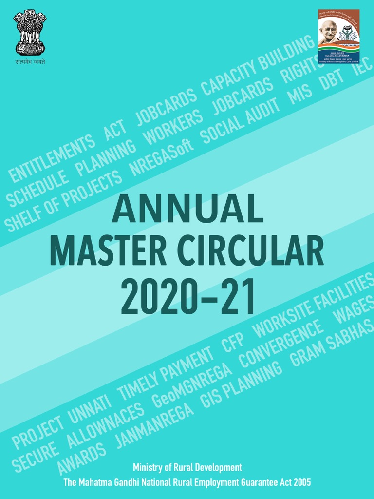 Annual Master Circular MGNREGA 2020-21 English | PDF | Unemployment ...