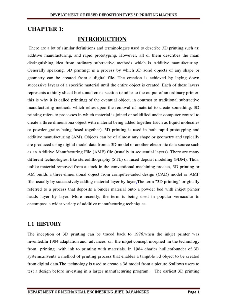 3D Printing Technology | PDF | 3 D Printing | Electric Motor