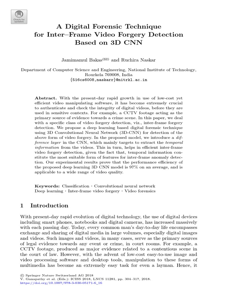 A Digital Forensic Technique For Inter-Frame Video Forgery Detection ...