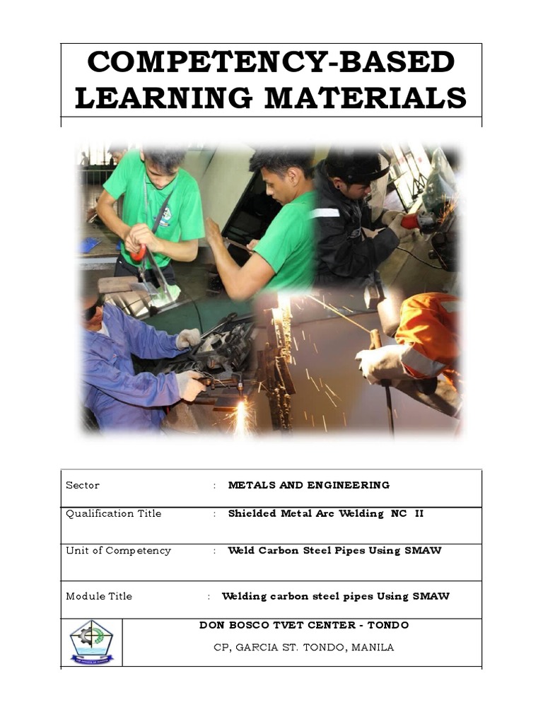 CBLM - SMAW NC II - CORE PIPES New | PDF | Welding | Construction