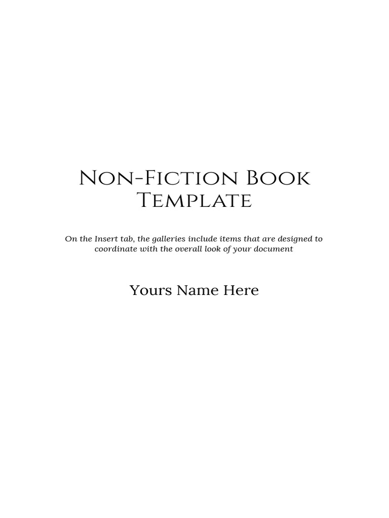 17 Best Non-Fiction Book Template in Microsoft Word, 5.5 X 8.5 | PDF ...