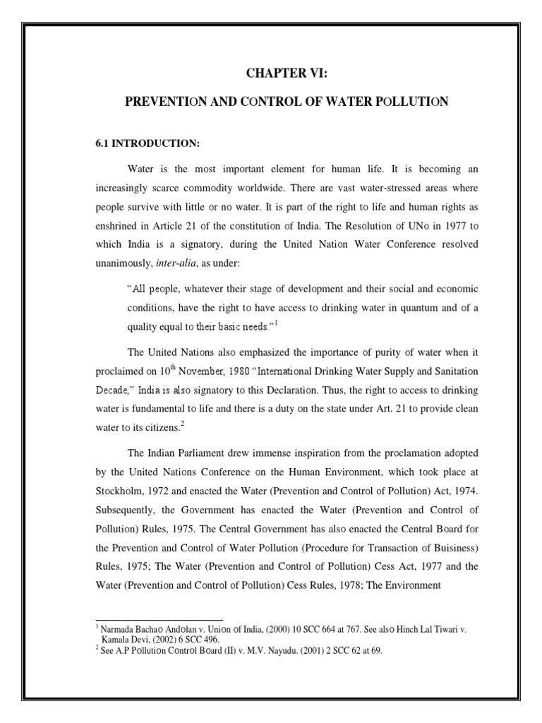 Water Act | PDF | Sewage | Effluent