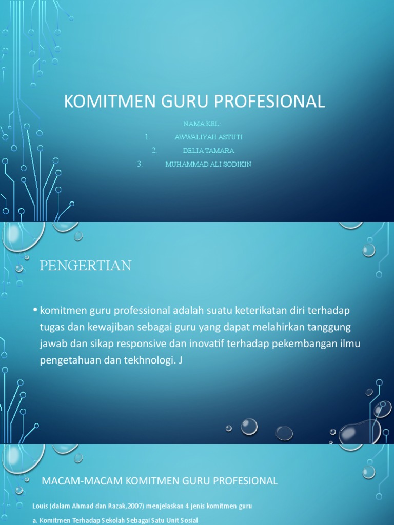 Komitmen Guru Profesional | PDF