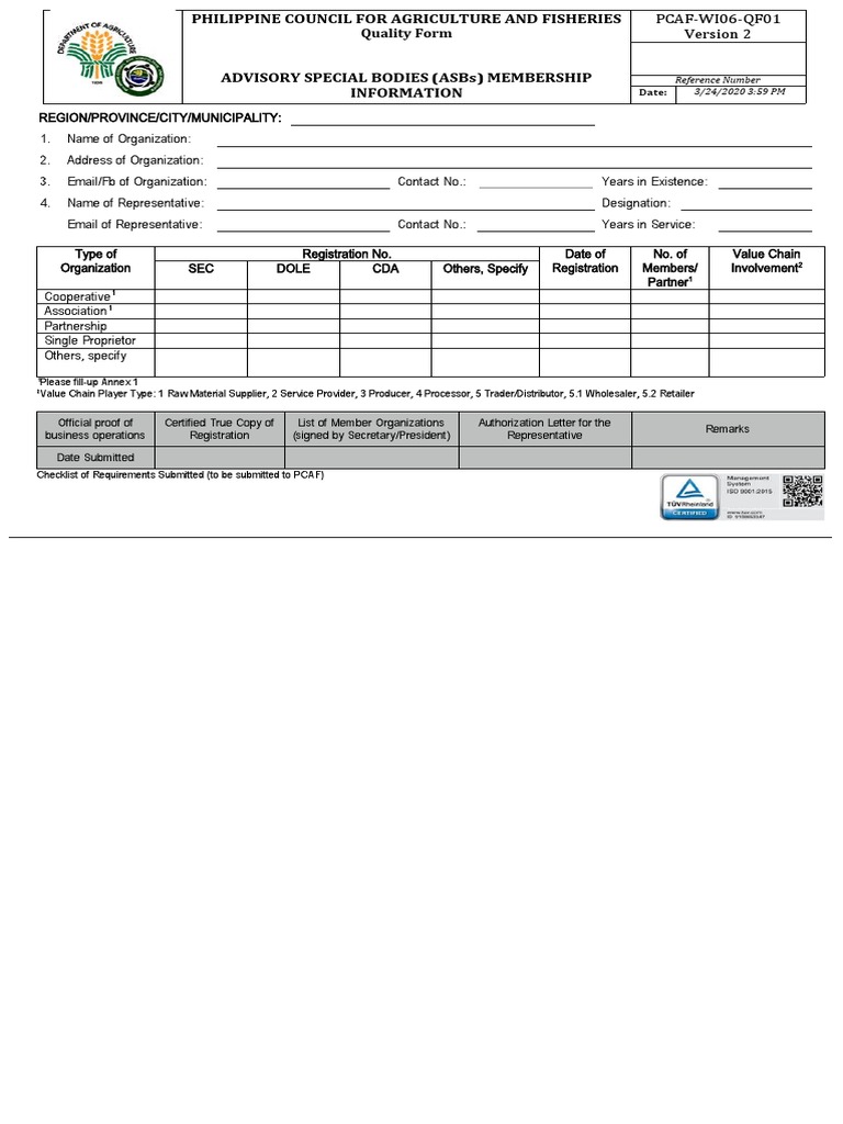 ASBs Membership Information | PDF | Business | Economies