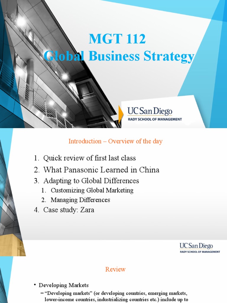 MGT 112 Global Business Strategy | PDF | Arbitrage | Market (Economics)