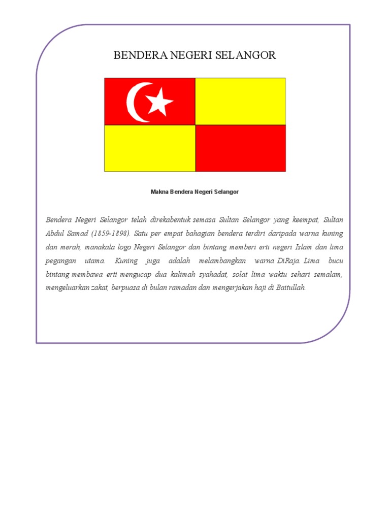 Bendera Negeri Selangor | PDF