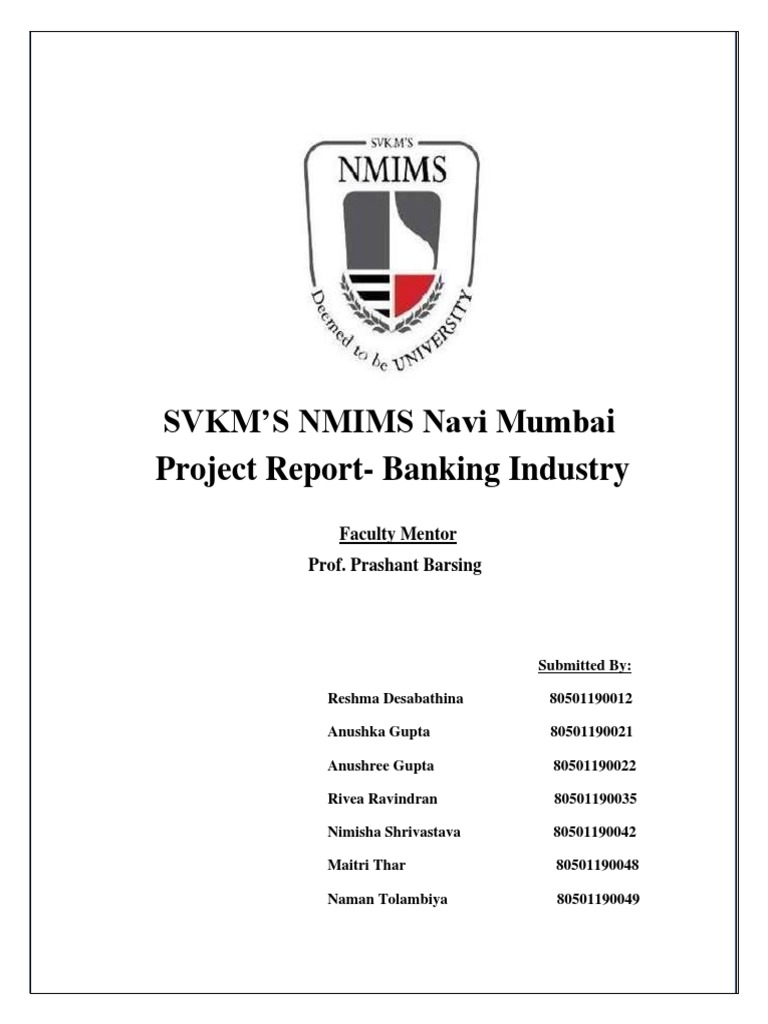 Industry Analysis Project Report - Banking Industry | PDF | Reserve ...