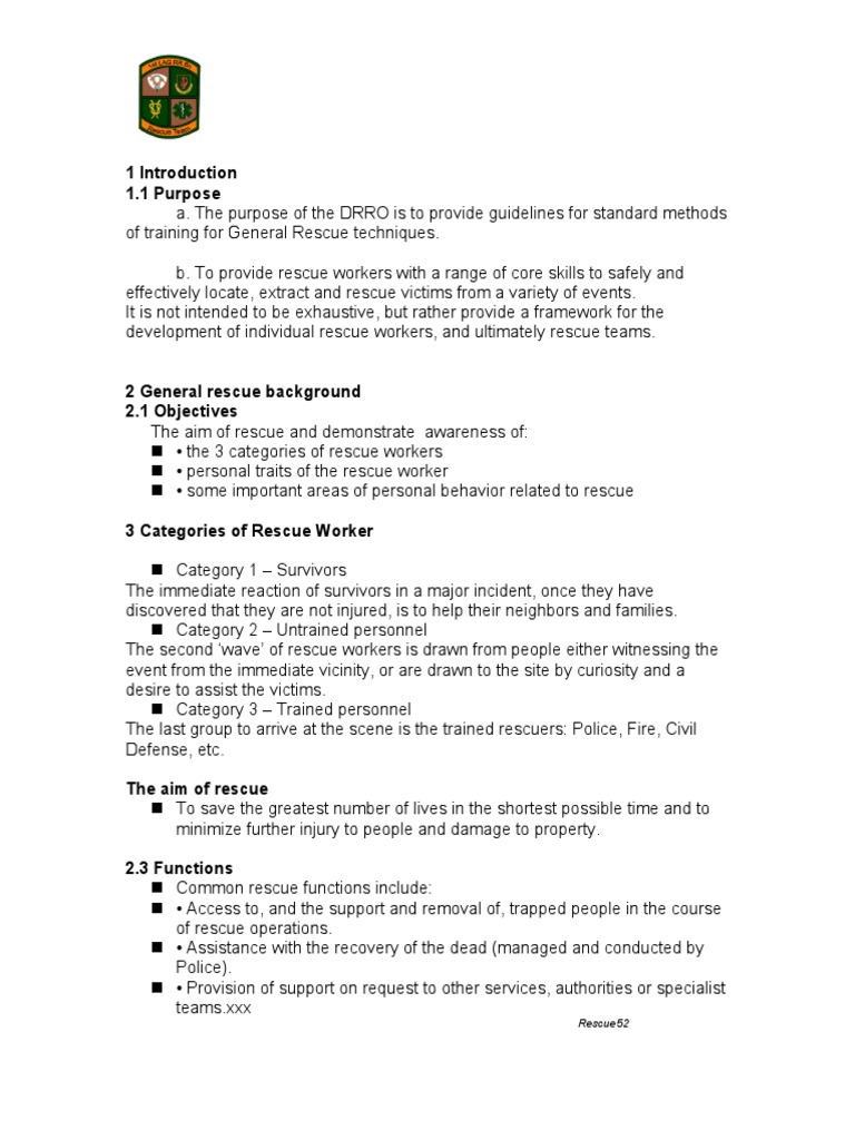 Drro Manuscrip | PDF | Emergency Medical Services | Risk