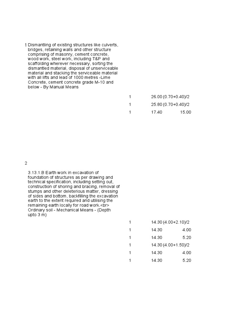 Malampuzha Canal Bridge Measurement | PDF | Foundation (Engineering ...