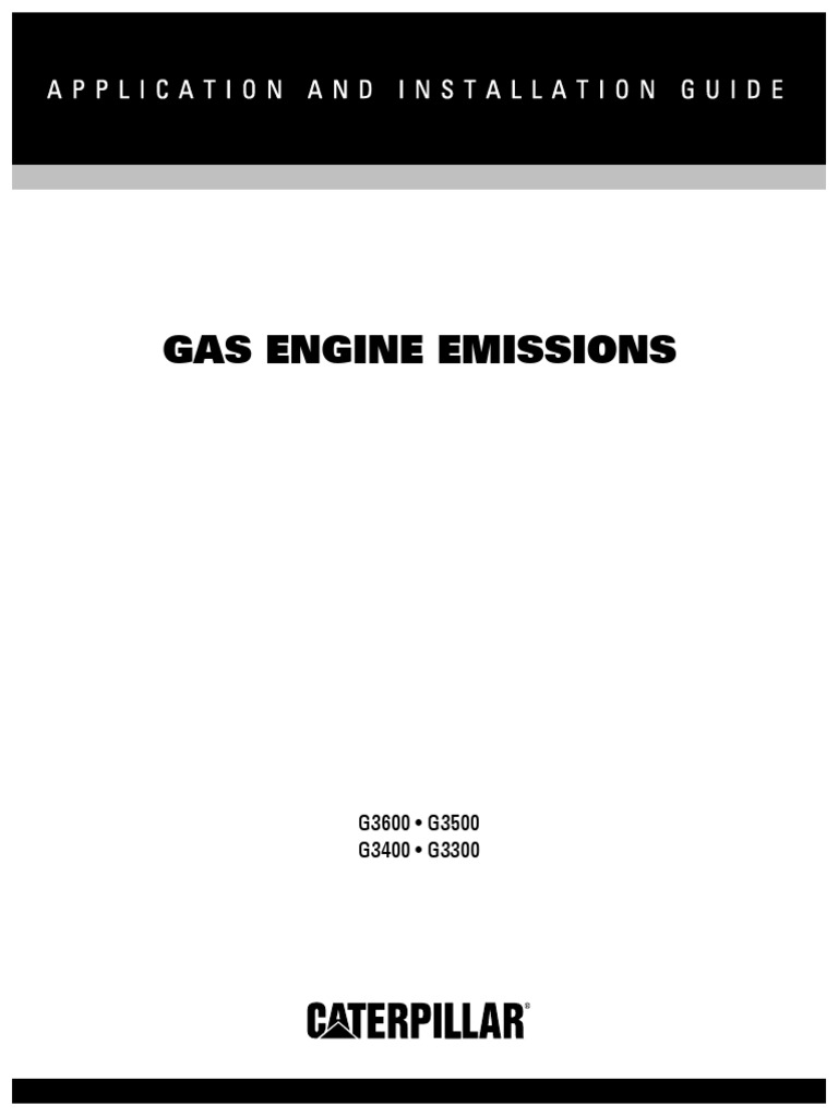 Gas Engines Emissions PDF | PDF | Combustion | Exhaust Gas
