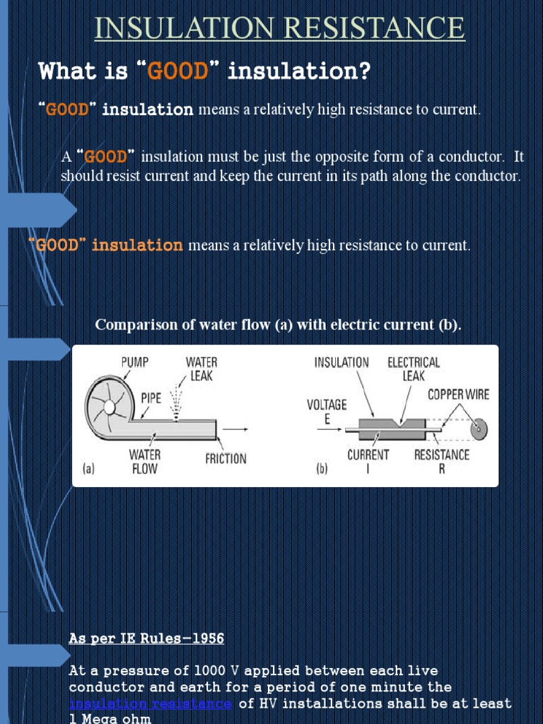 What Is " " Insulation? | PDF | Electrical Resistance And Conductance ...