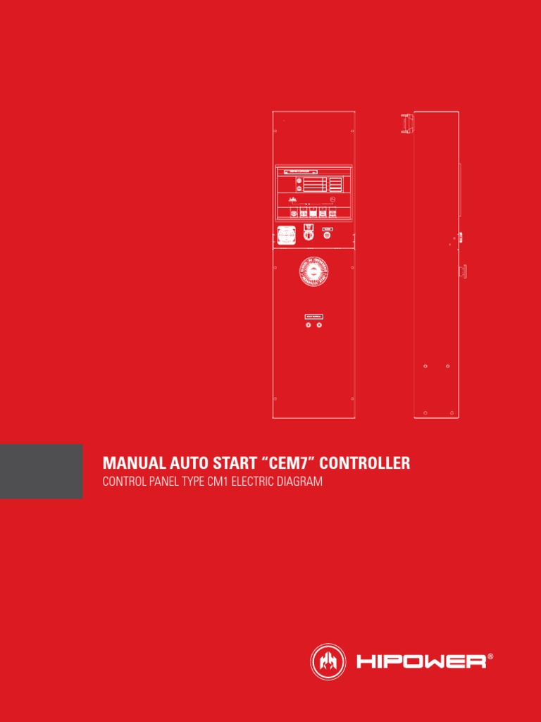 Manual Auto Start "Cem7" Controller: Control Panel Type Cm1 Electric ...