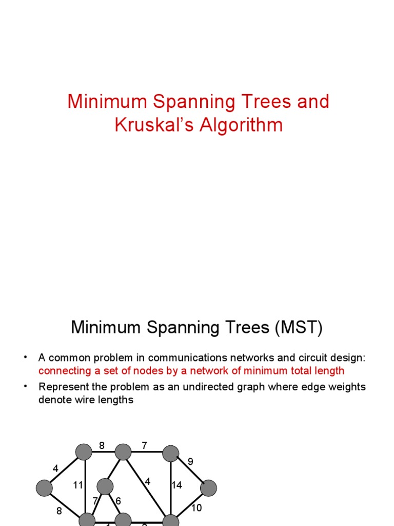 Minimum Cost Spanning Tree Unit-3 | PDF | Mathematical Relations ...