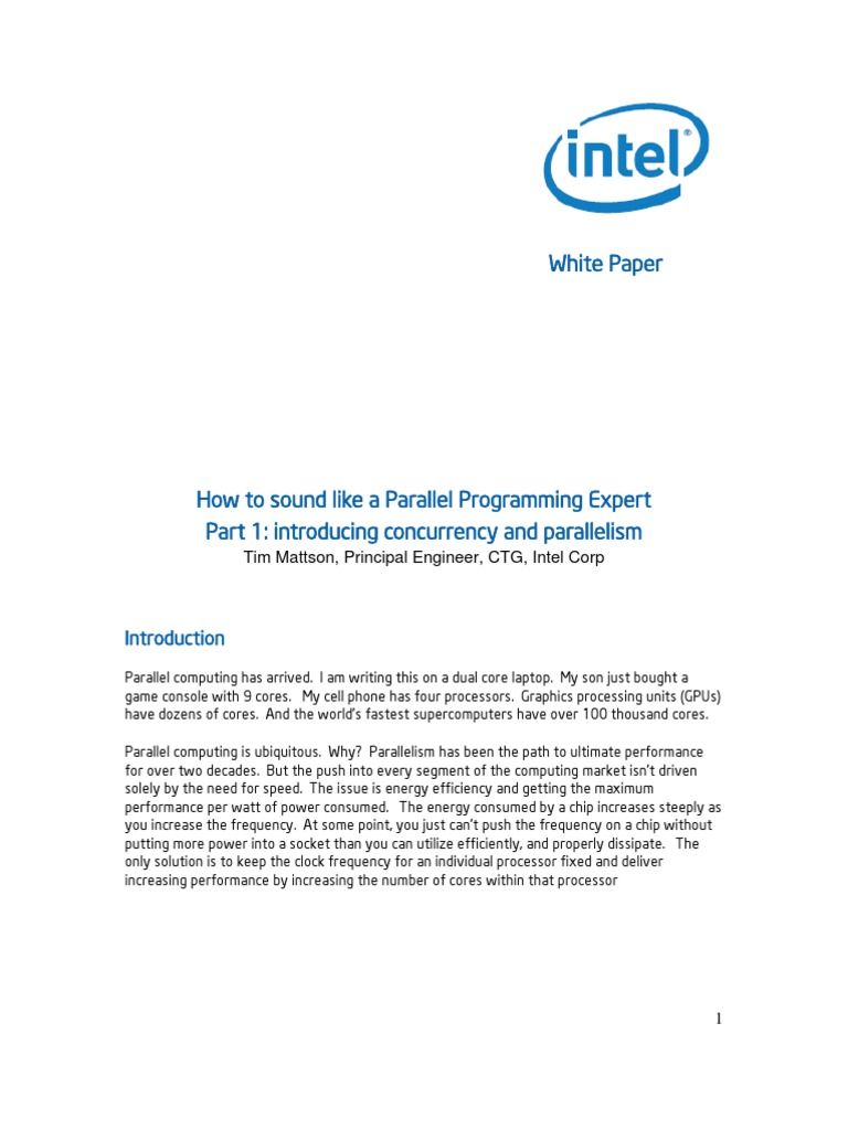 How To Sound Like A Parallel Programming Expert - Part 1 Introducing Concurrency and Parallelism ...