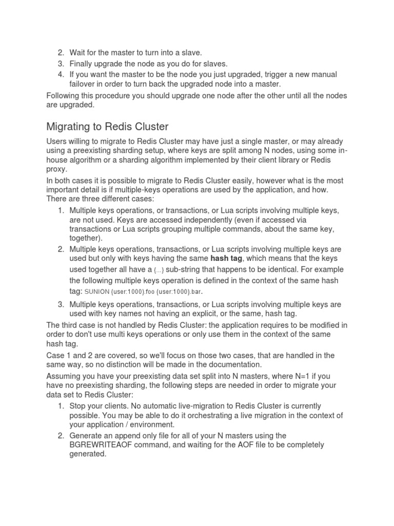 Redis Cluster Tutorial-11 | PDF | Computer Cluster | Software Engineering