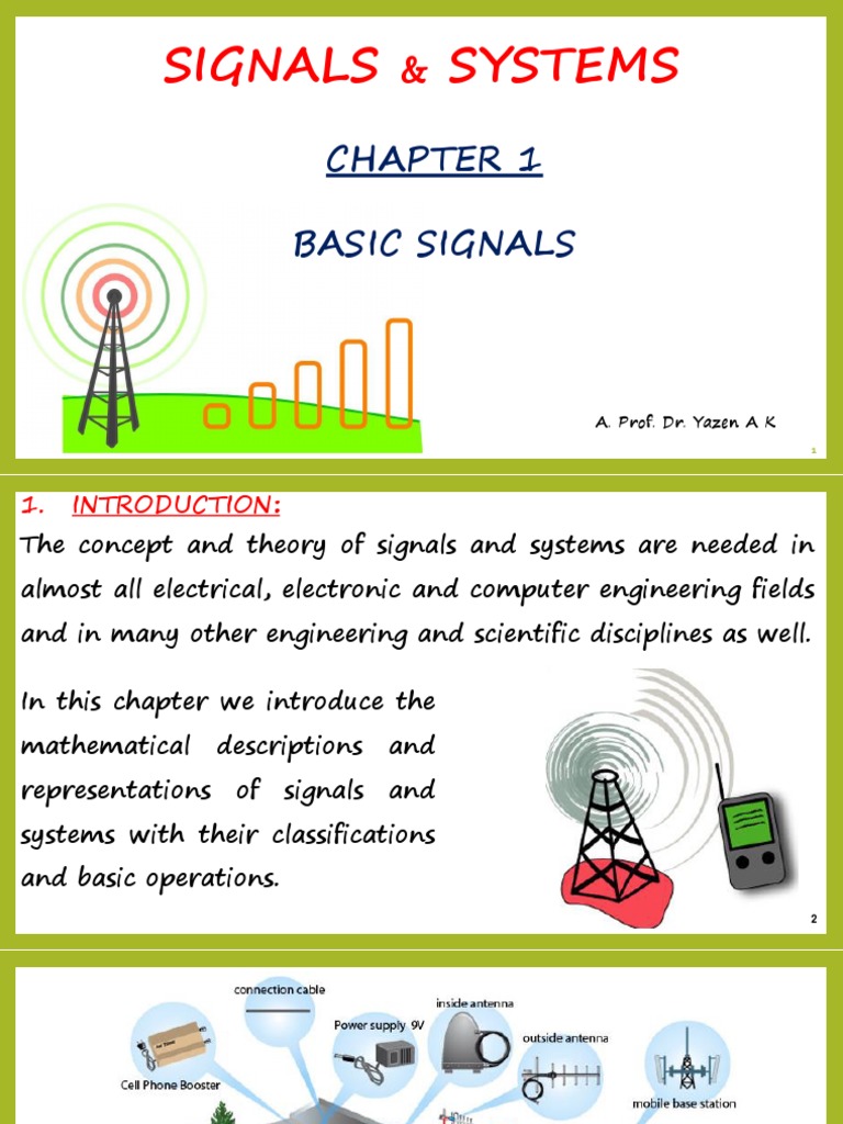 CH1 - Basic Signals and Operations PDF | PDF | Discrete Time And ...