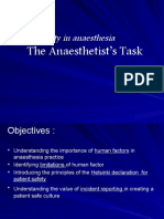 Anesthesia Checklist | PDF | Breathing | Anesthesia