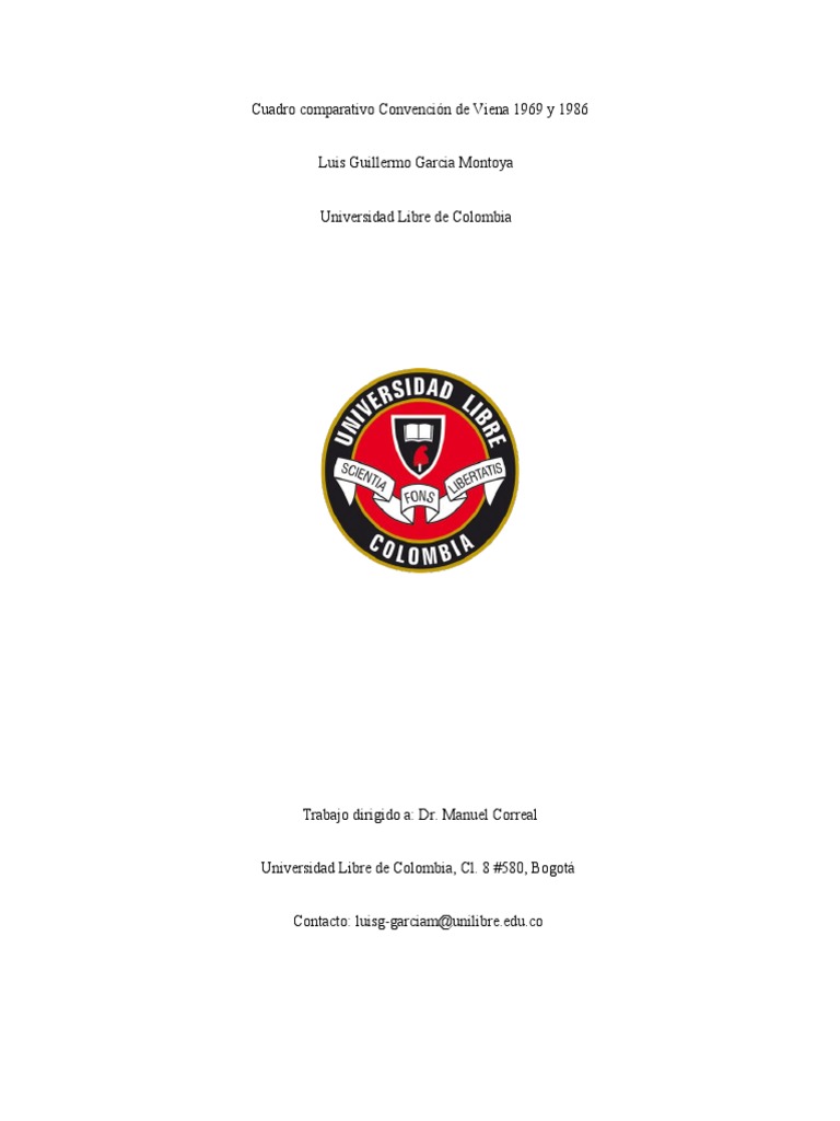 Cuadro Comparativo Convención de Viena 1969 y 1986 | PDF | Tratado ... Cuadro Comparativo Convención de Viena 1969 y 1986 | PDF | Tratado ...