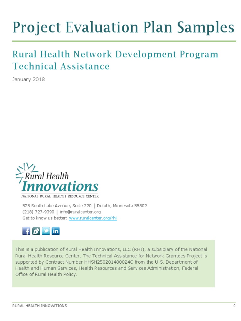 Project Evaluation Plan Samples | Download Free PDF | Innovation ...