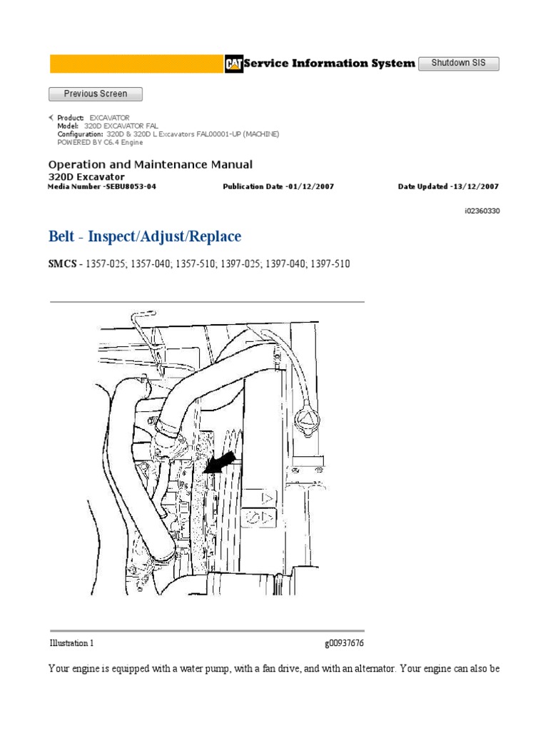 Belt Inspect Adjust Replace PDF | PDF | Belt (Mechanical) | Mechanical ...