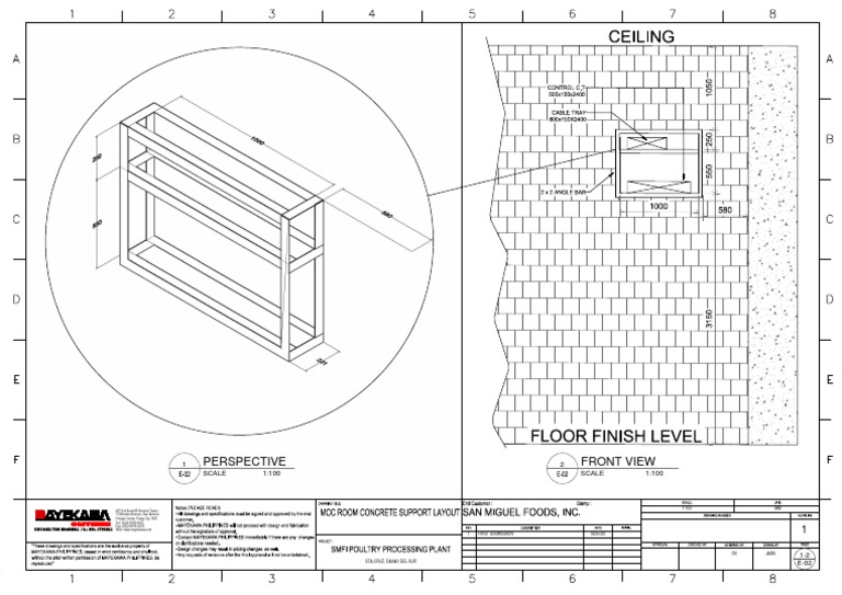 2 MCC Room Concrete Wall Support Layout MCC | PDF