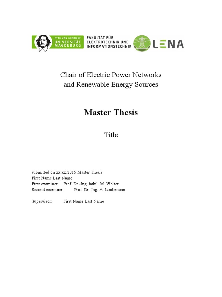 Master Thesis Format | PDF | Letter Case | Derivative