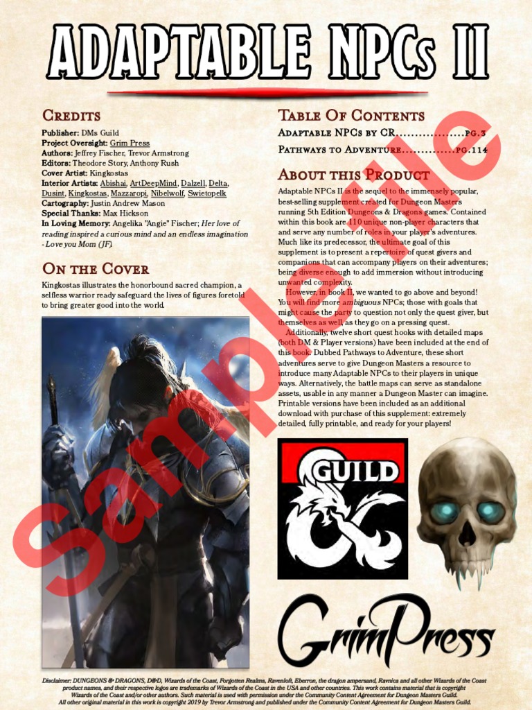 Sample File: Credits | PDF