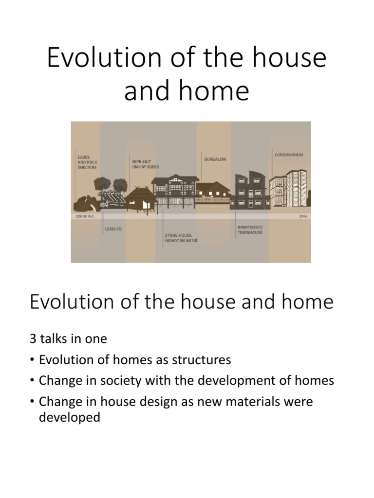 Evolution of The House and Home | PDF | Domestication | Green Building